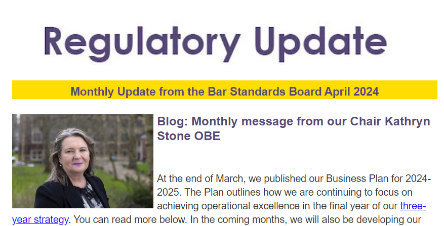 Subscribe to Regulatory Update